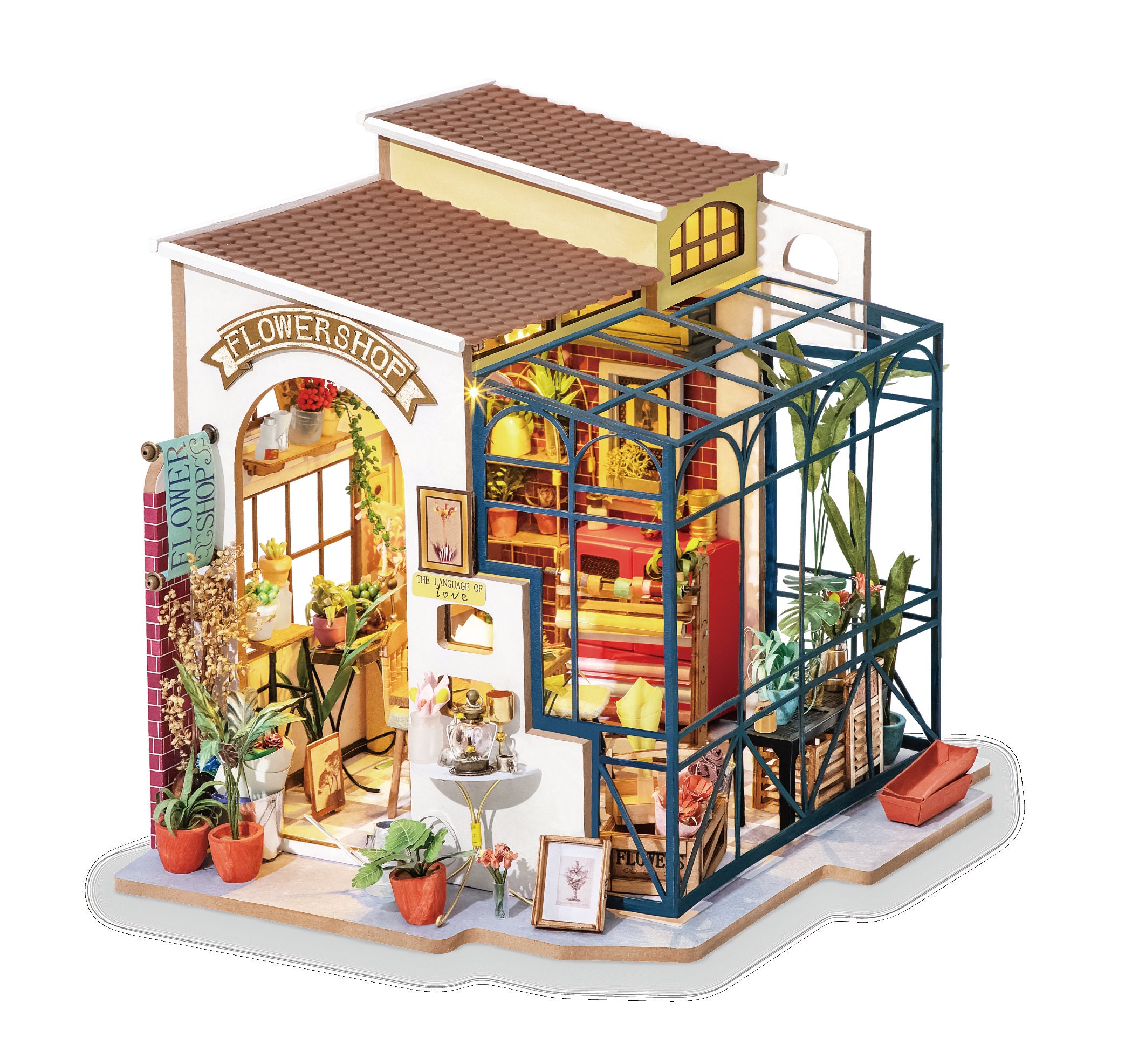DIY Kit Miniature House Flower Shop DG145 Emily's Flower - Etsy UK