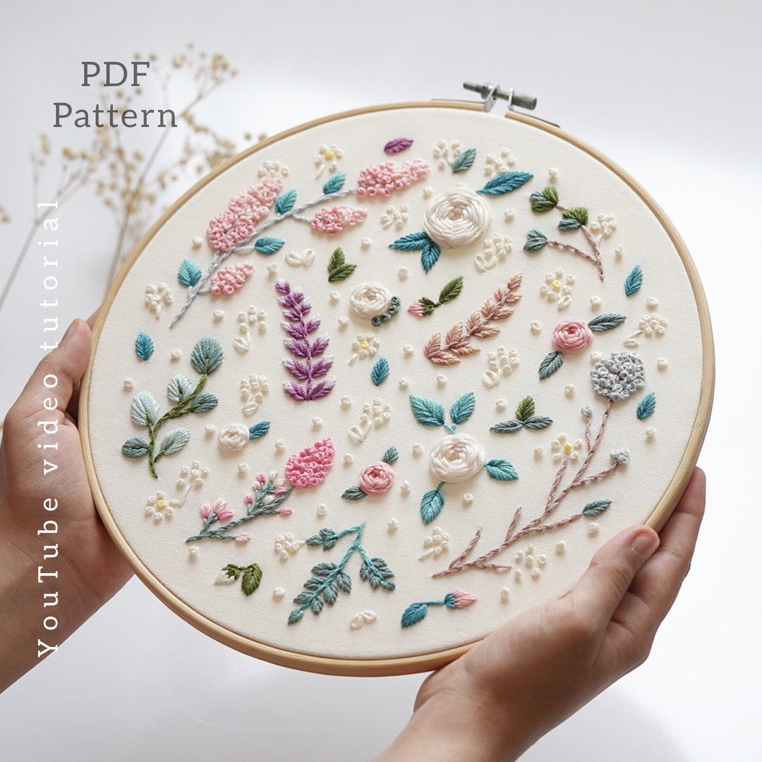 PDF Pattern Video Tutorial/signs of Spring-hand Embroidery Pattern ...