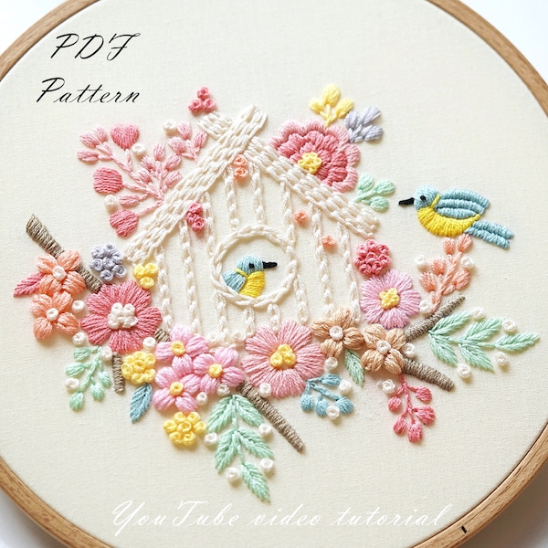 Hand Embroidery Spring Patterns - Etsy