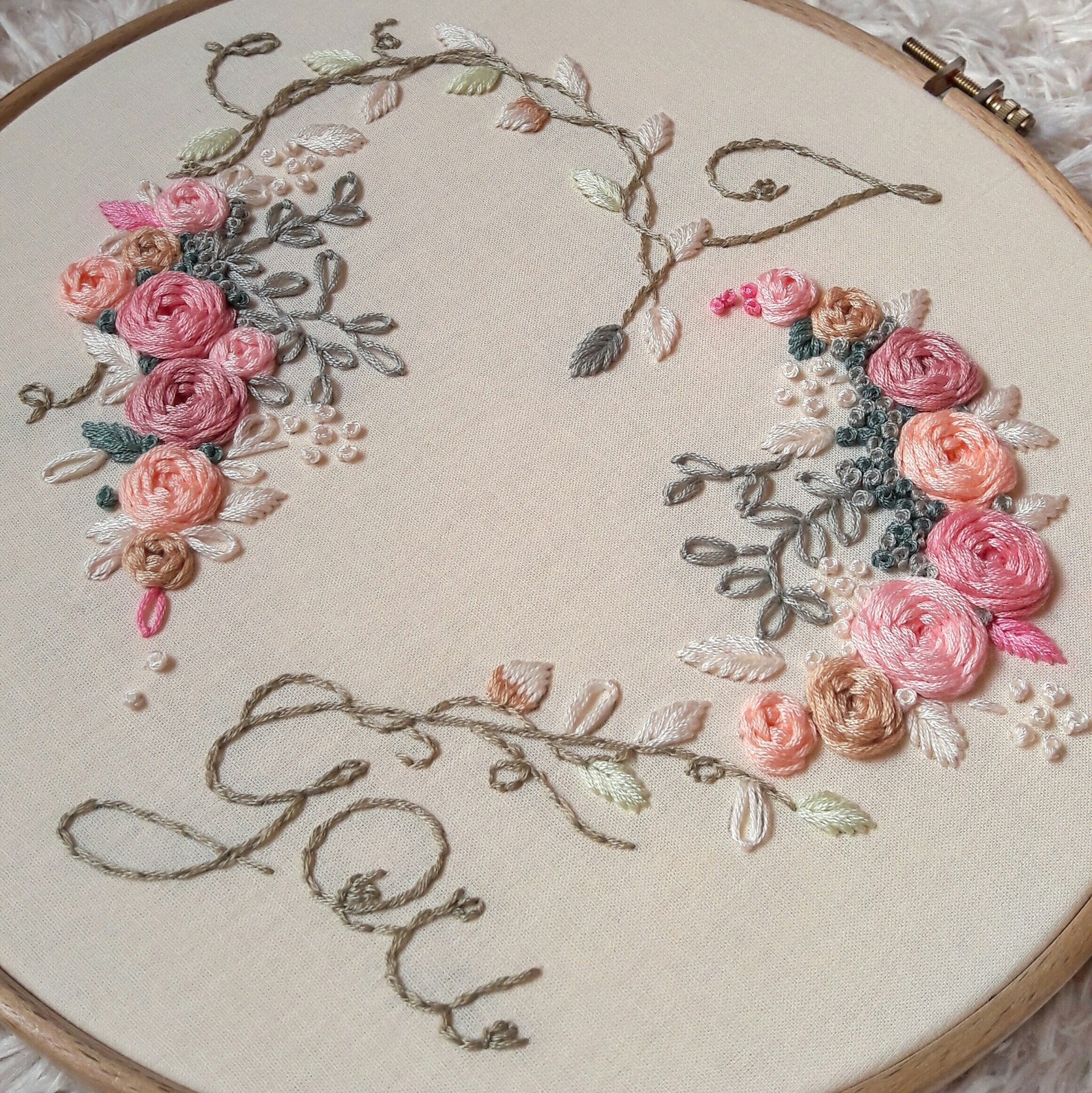 PDF Pattern Video Tutorial/i Love You-hand Embroidery | Etsy