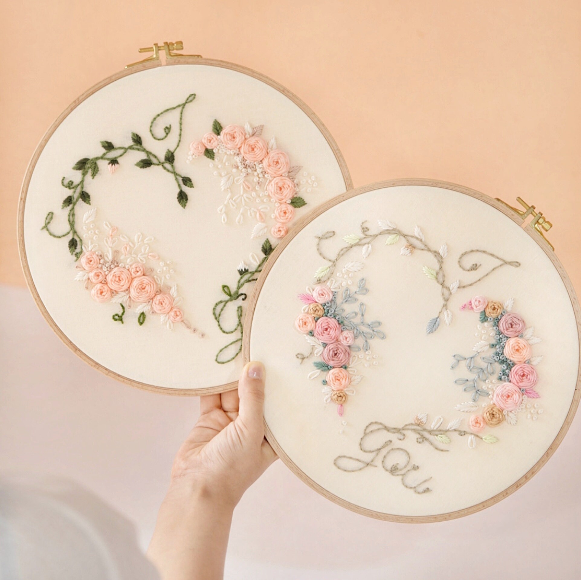 PDF Pattern Video Tutorial/i Love You-hand Embroidery - Etsy UK