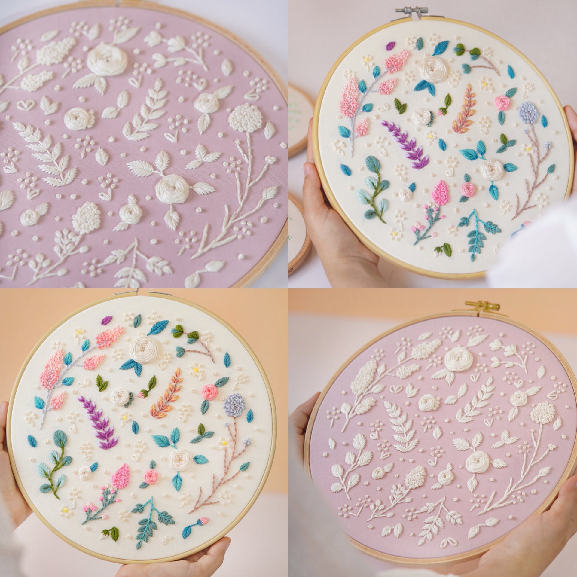 PDF Pattern Video Tutorial/signs of Spring-hand Embroidery - Etsy