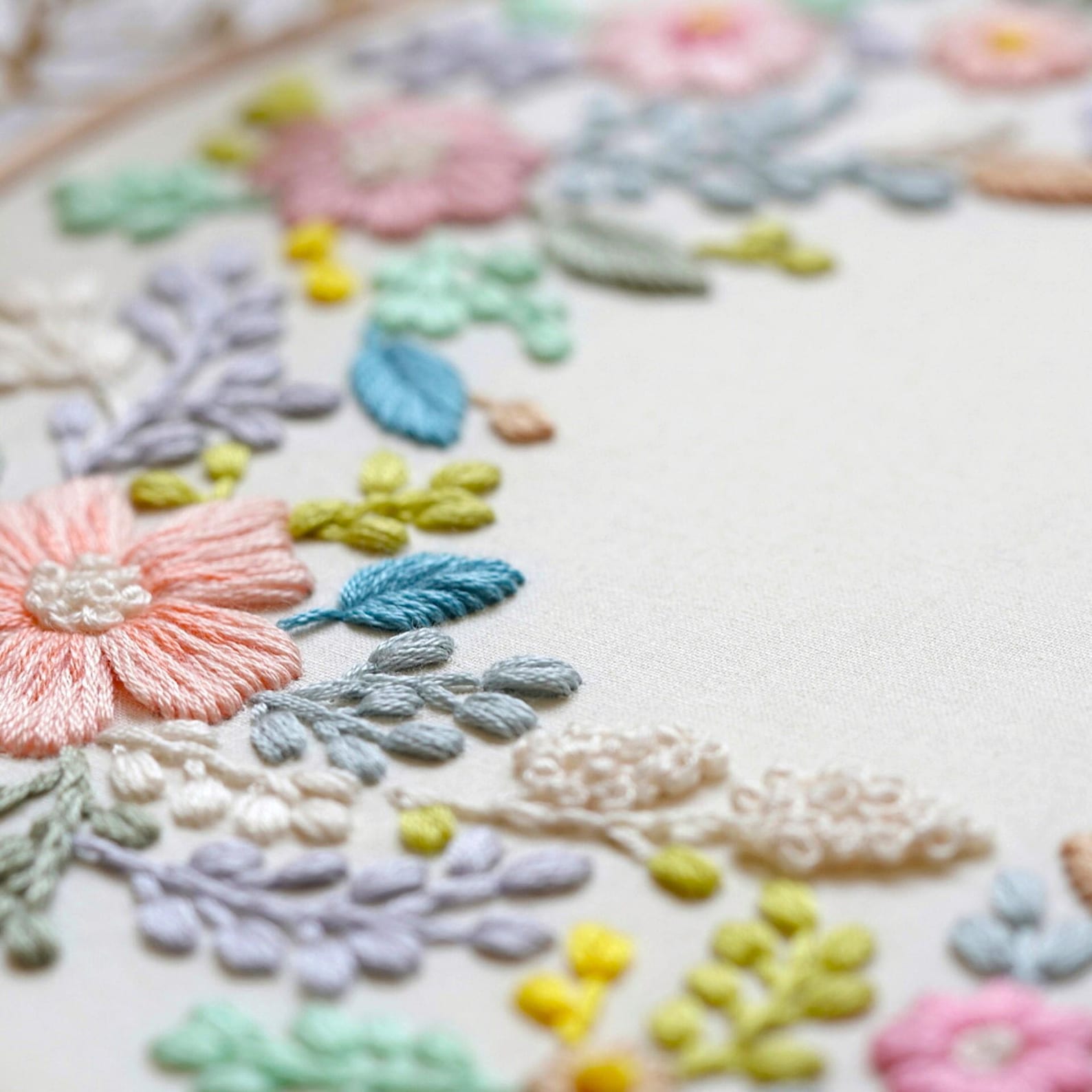 Flower Bud Embroidery Pattern: Beginner Hand Stitch (PDF + Video ...
