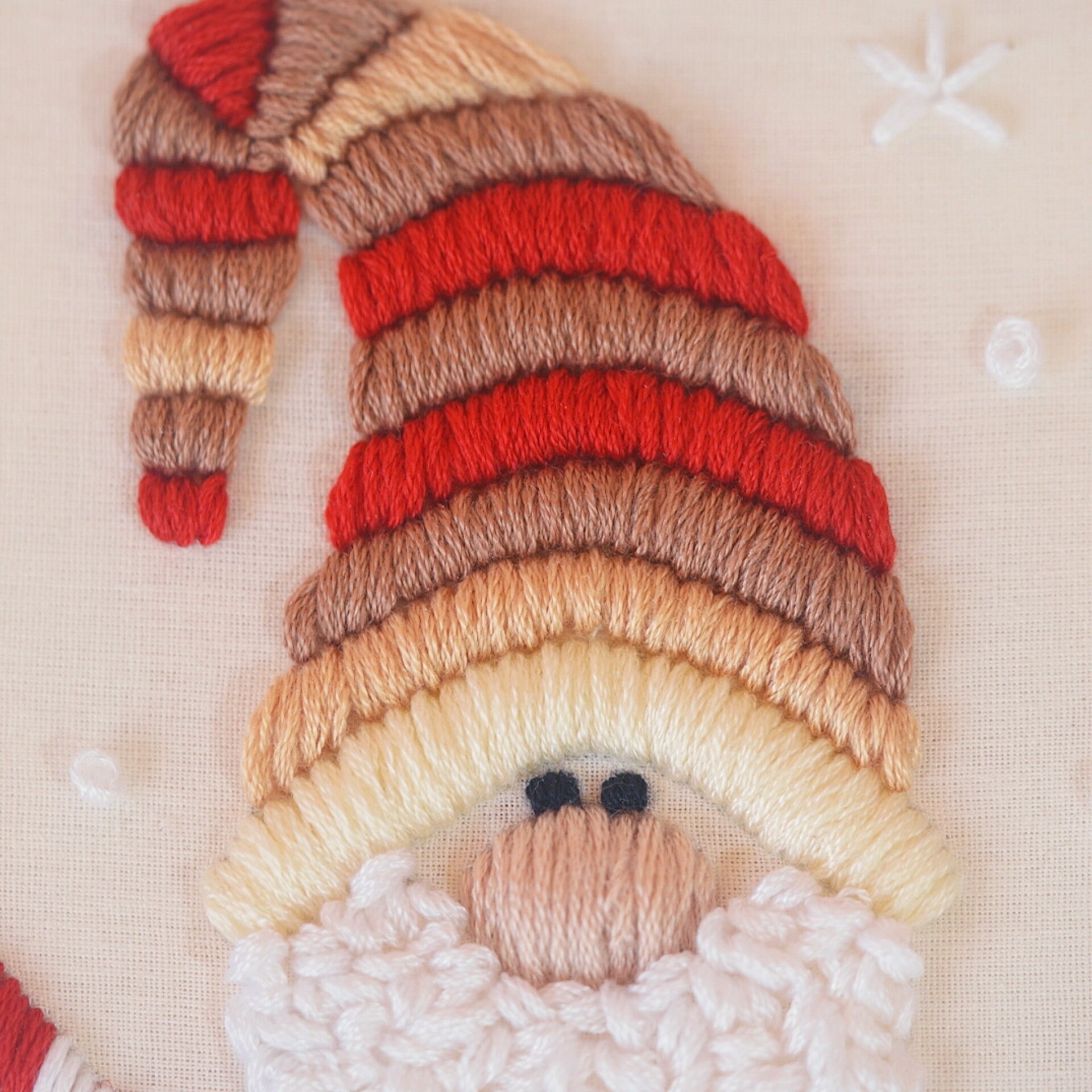 PDF Pattern Video Tutorial/gnome on Holiday-embroidery - Etsy