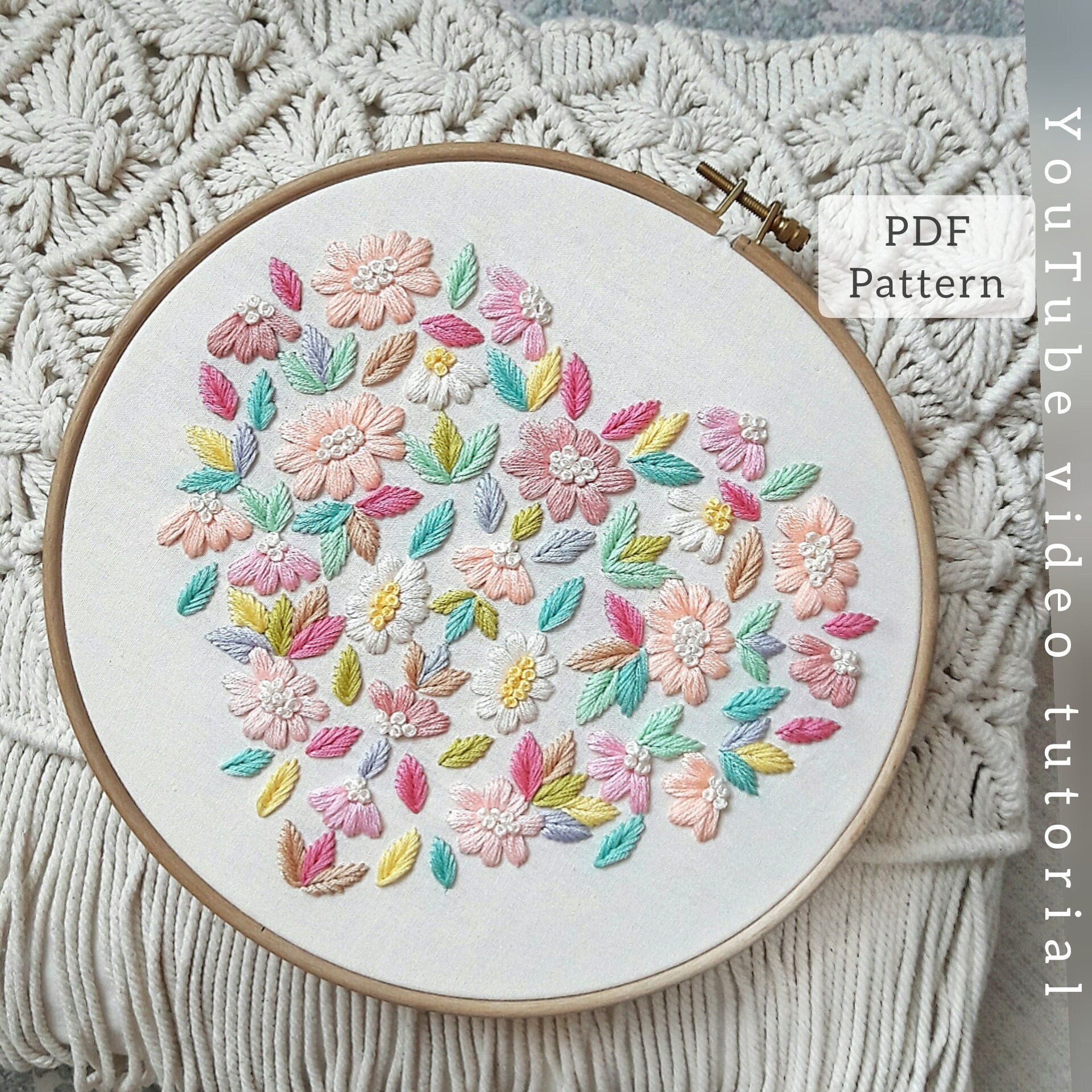PDF Pattern Video Tutorial/hope-hand Embroidery - Etsy