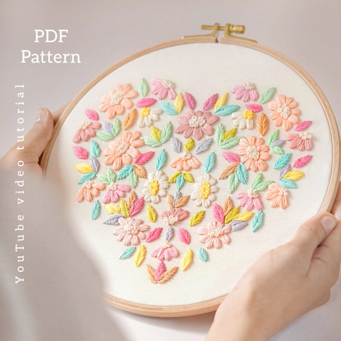 PDF Pattern Video Tutorial/hope-hand Embroidery - Etsy