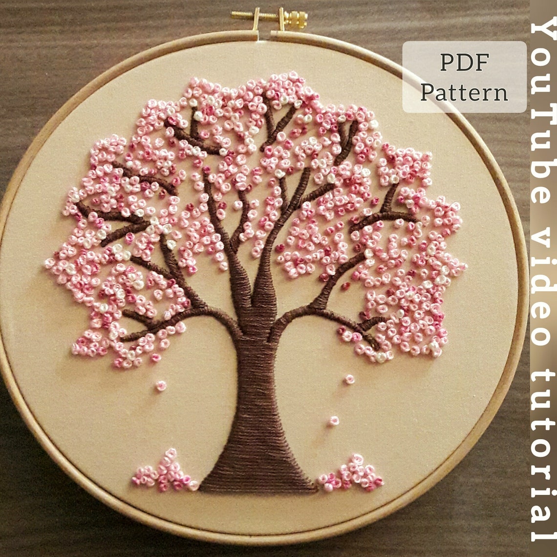 PDF Pattern Video Tutorial/tree of Life-hand Embroidery | Etsy UK