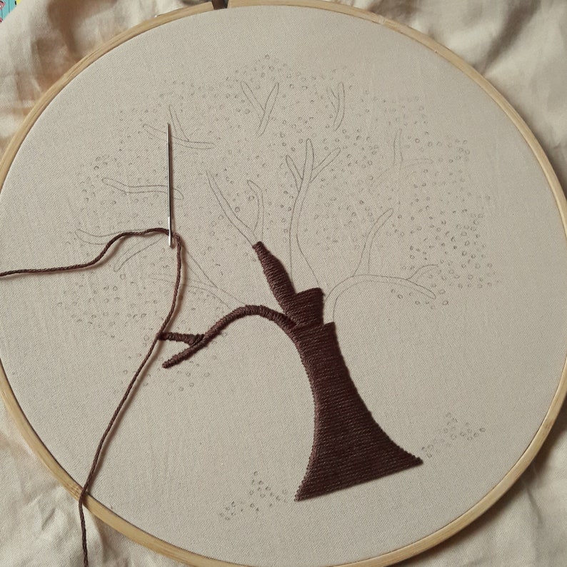 PDF Pattern Video Tutorial/tree of Life-hand Embroidery | Etsy UK