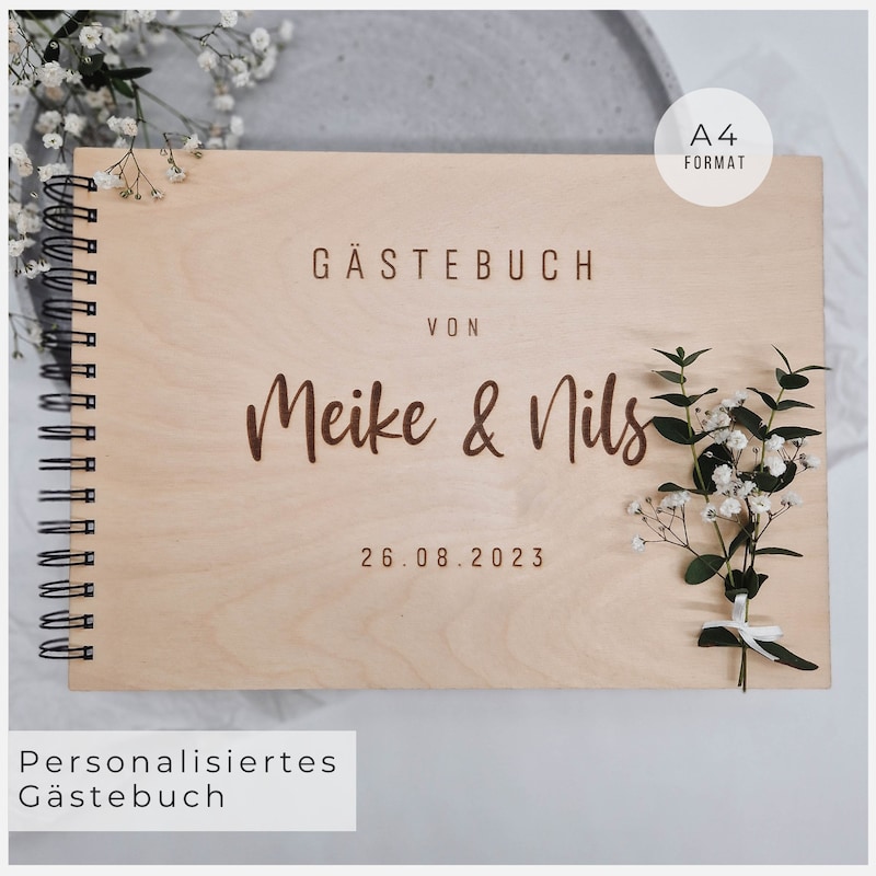 Hochzeit Gastebuch Holz