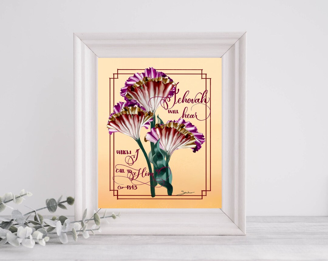Jehovah Will Hear When I Call to Him - Etsy