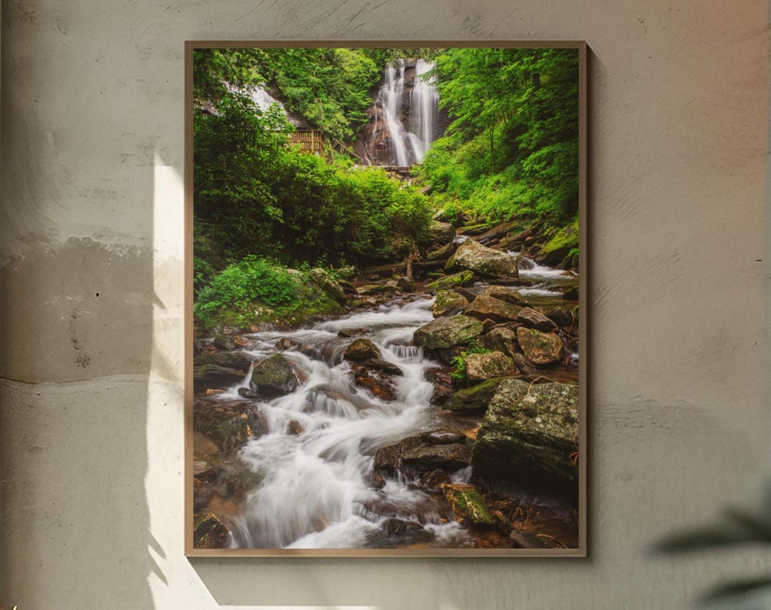 Anna Ruby Falls Art Print: Helen Georgia Waterfall, Mountain Decor - Etsy