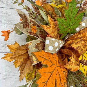 Acorn Door Hanger, Fall Twig Wreath, Fall Leaves Wreath for Front Door ...