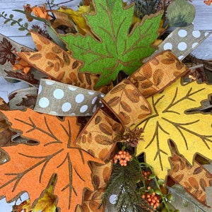 Acorn Door Hanger, Fall Twig Wreath, Fall Leaves Wreath for Front Door ...