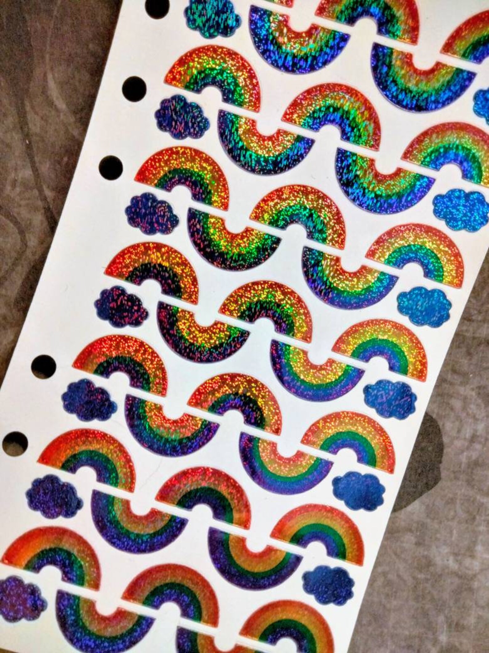 Rainbow Sticker Sheet by Stickopotamus Vintage Stickers | Etsy