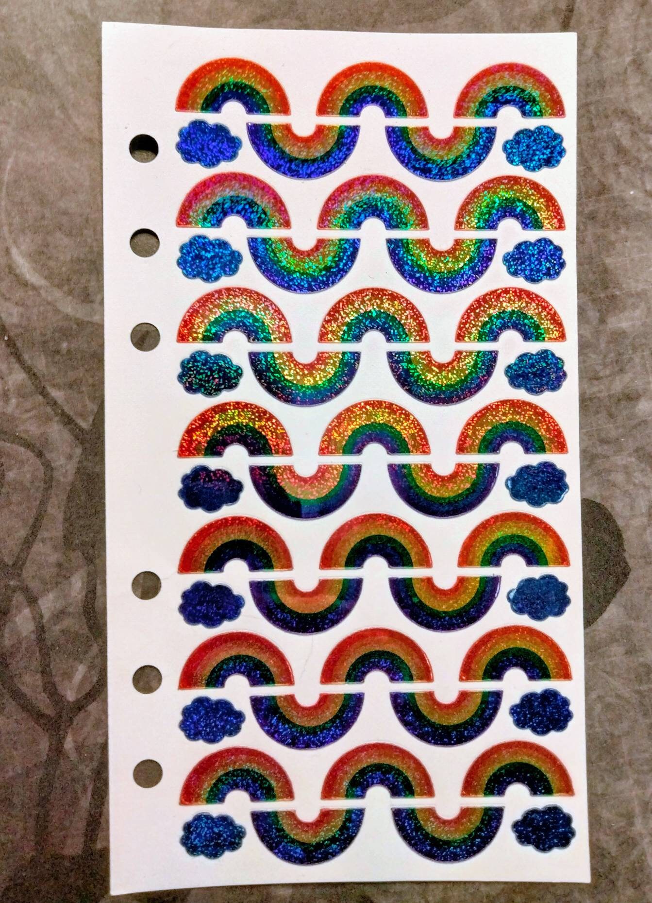 Rainbow Sticker Sheet by Stickopotamus Vintage Stickers | Etsy