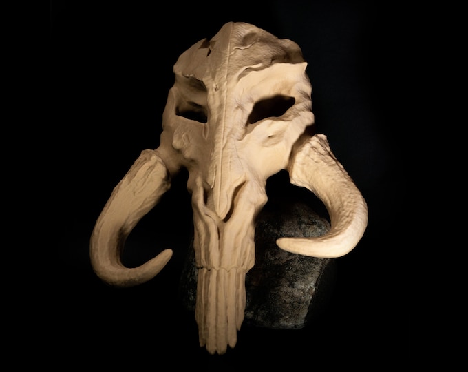 Large Mandalorian Mythosaur Skull Fan Art 3D Printed Wall - Etsy