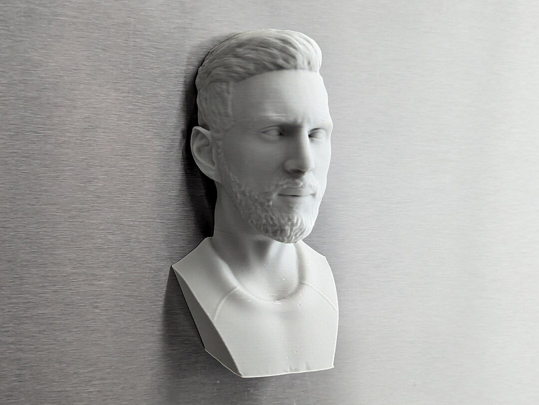 Lionel Messi Statue 3D Printed Fridge Magnet Soccer Football Fan Gift ...