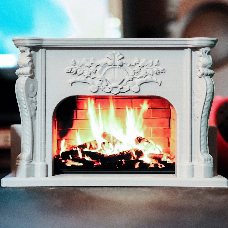 Mini Fireplace Desktop - Etsy