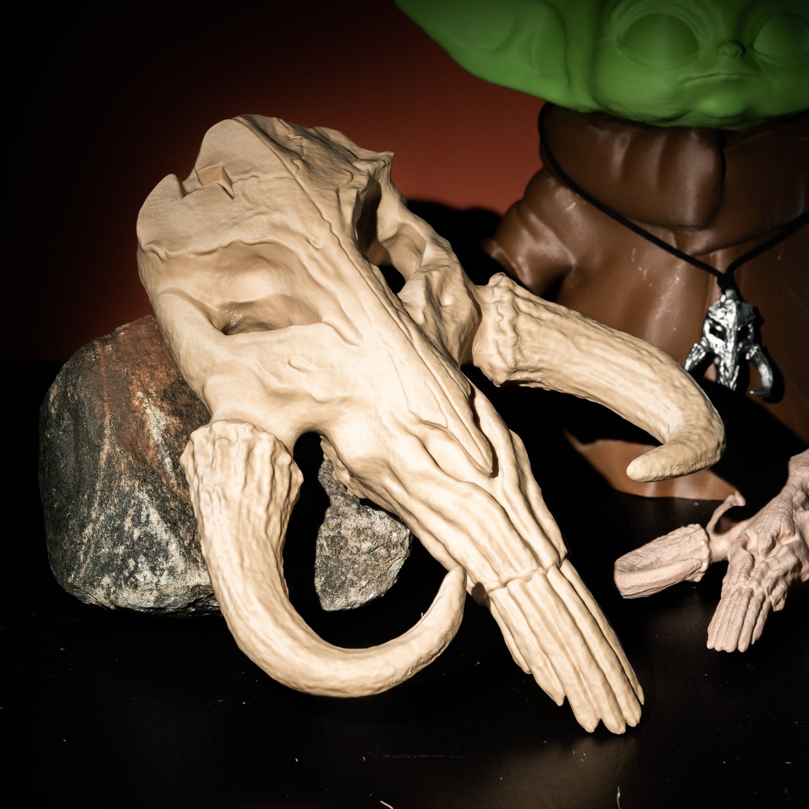 Large Mandalorian Mythosaur Skull Fan Art 3D Printed Wall - Etsy Canada