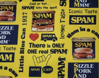 Hawaiian Spam Fabric - Etsy