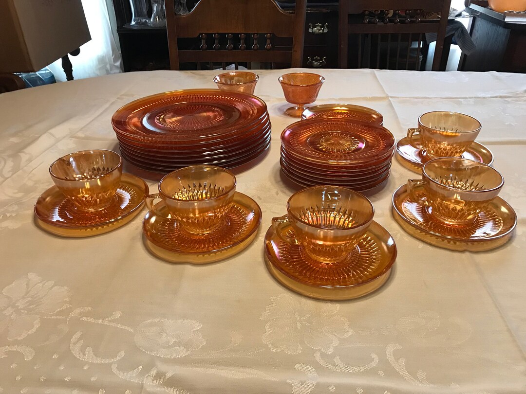 Vintage Marigold Carnival Glass Collection - Items Sold Separately - Etsy