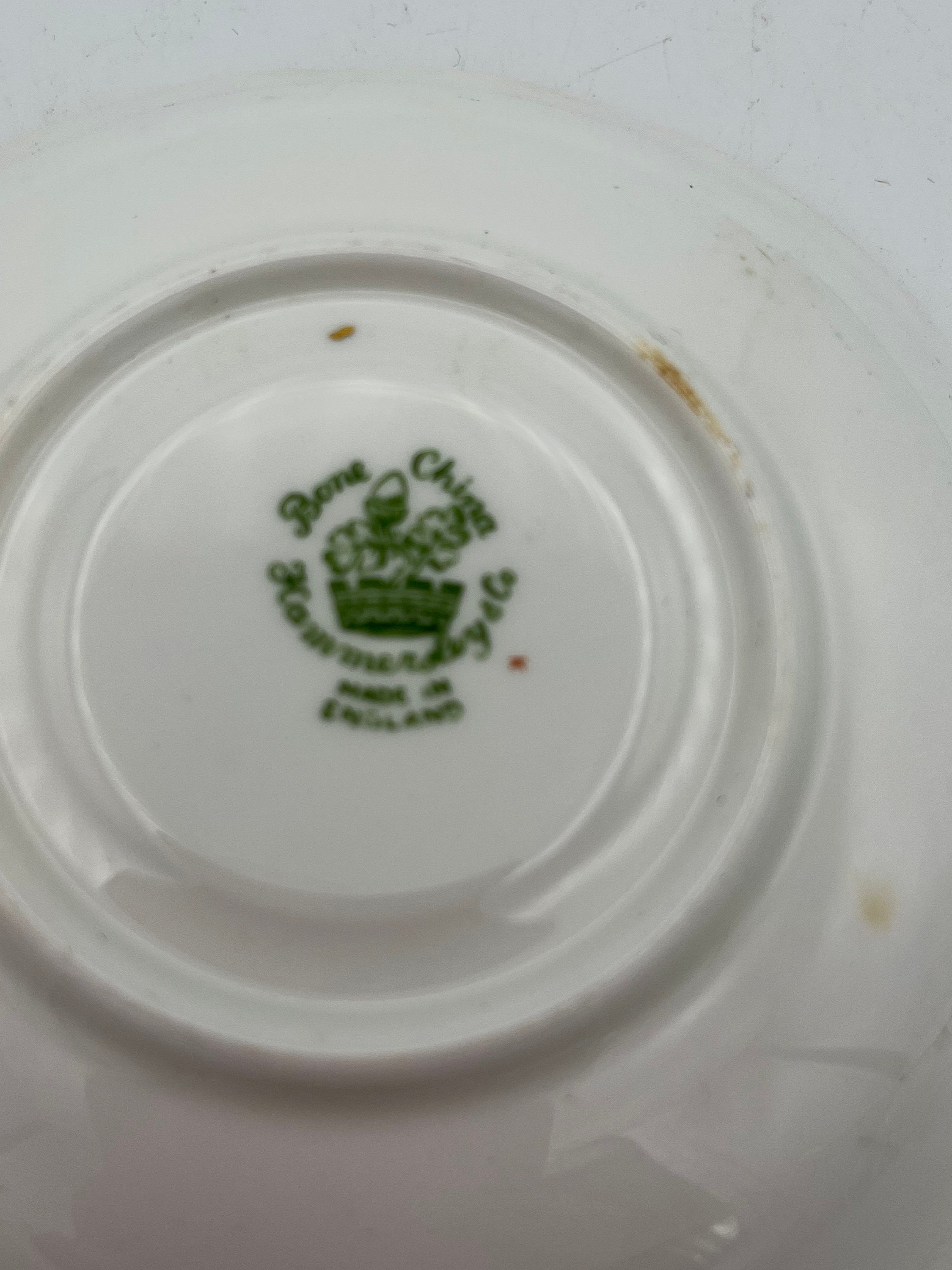 Vintage Hammersley & Co. Fine Bone China Teacup and Saucer With Violet ...