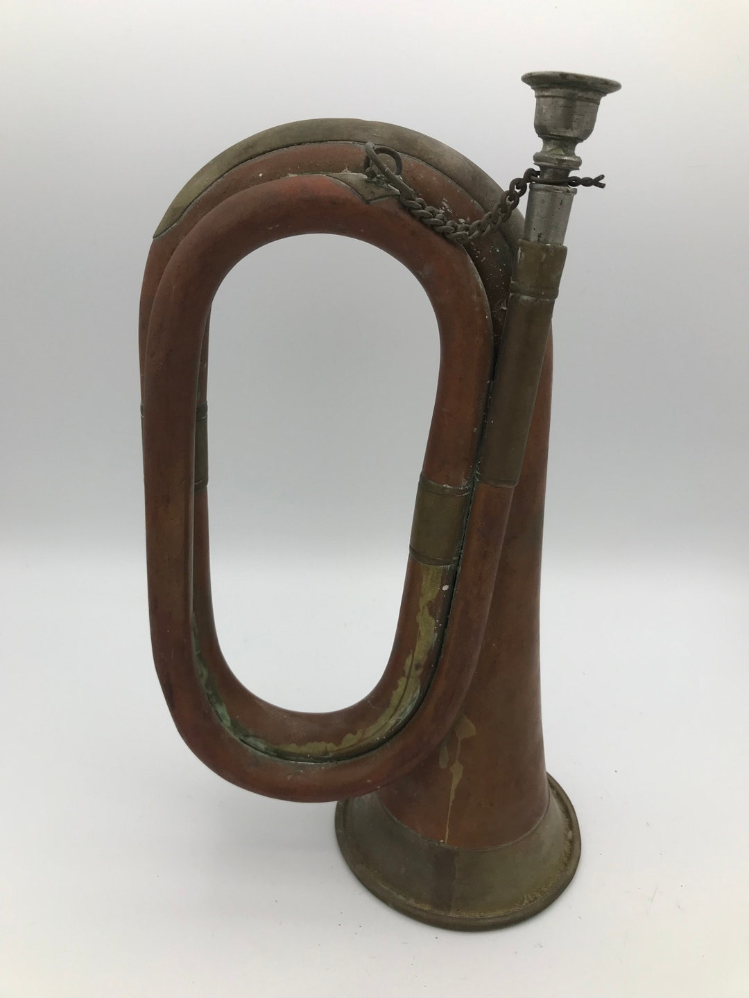 Antique Copper Brass Hunting Horn/trumpet - Etsy