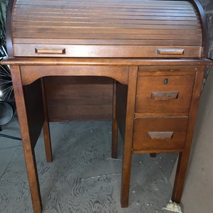 Vintage Children Roll Top Desk - Paris MFG Co. - Etsy