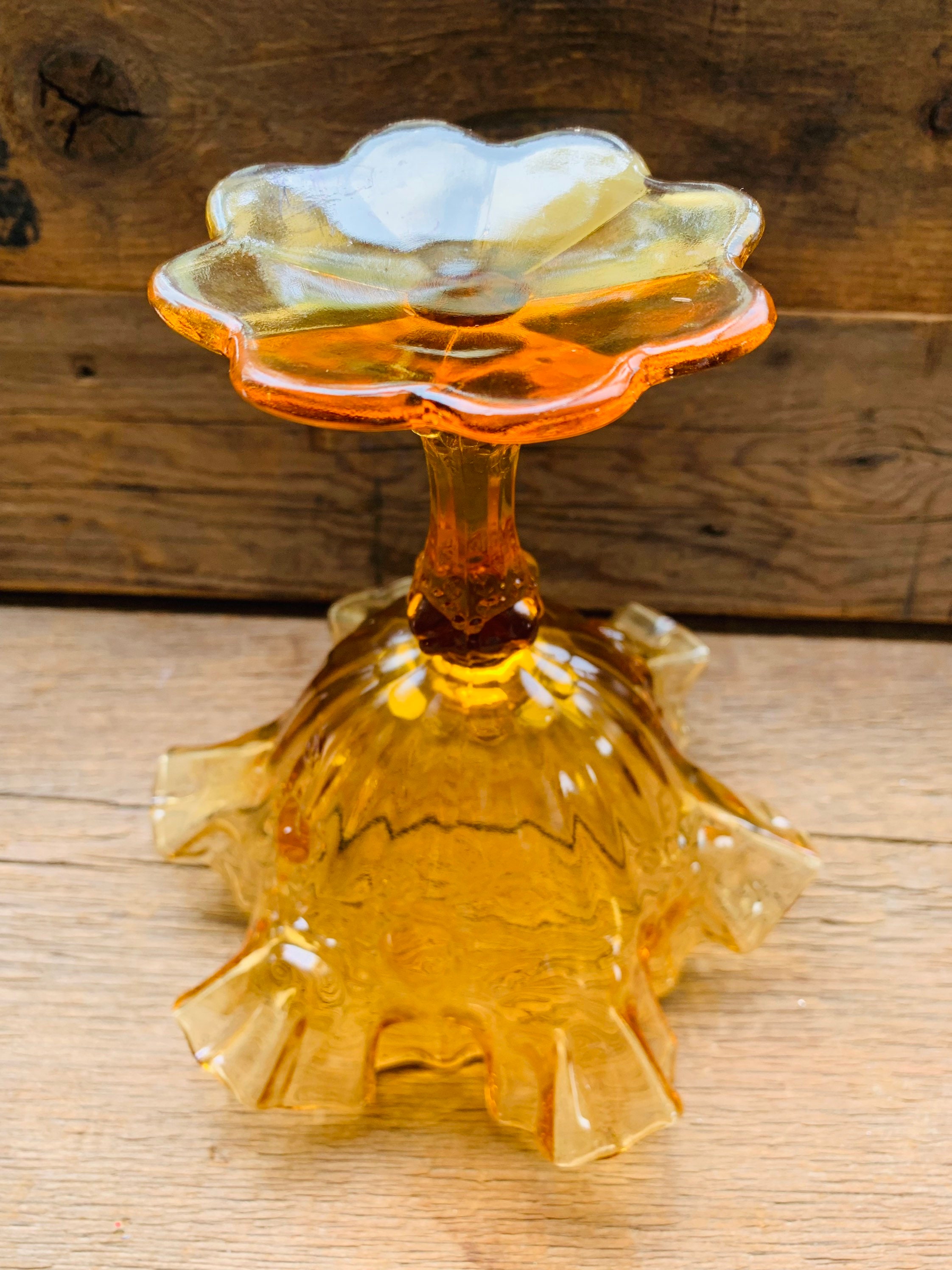 Vintage Candy or Nuts Dish Amber Color - Etsy