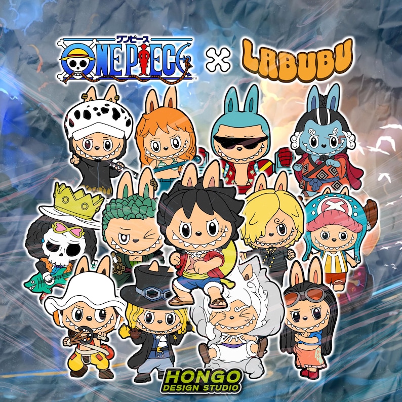 LABUBU X ONE PICE - 13 Digital Files,high Definition Vectorized, Jpg ...