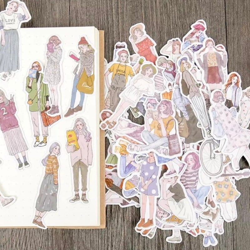Cute Girl Stickers Aesthetic - Etsy