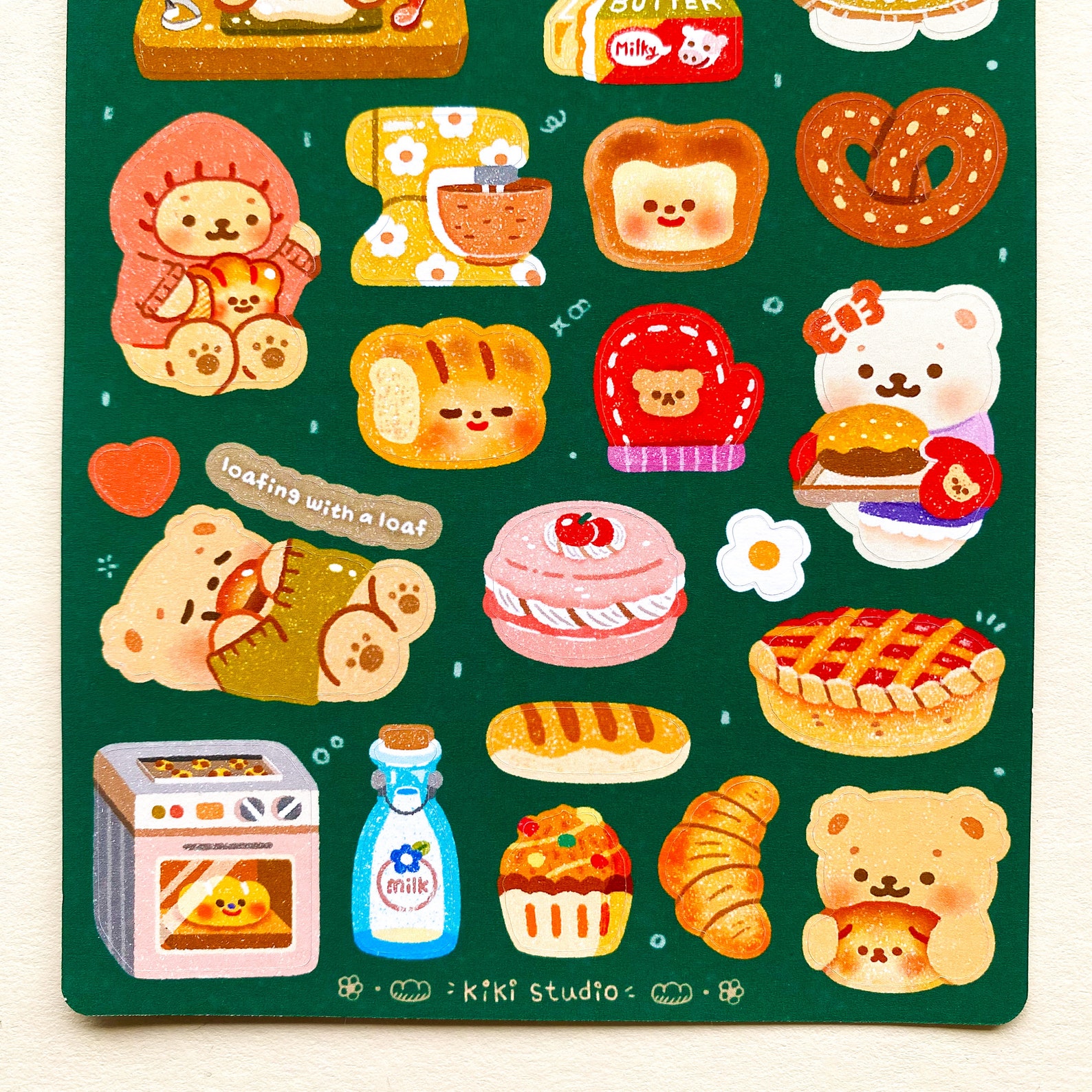 Cozy Bakery Sticker Sheet Cute, Kawaii, Aesthetic, Bear, Bread, Baking ...