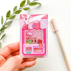 K-snack Claw Machine Shaker Keyring Korean Keychain, Charms, Kawaii ...