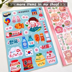 10 Korean Snacks Sticker Pack Water Resistance Laminated Die - Etsy