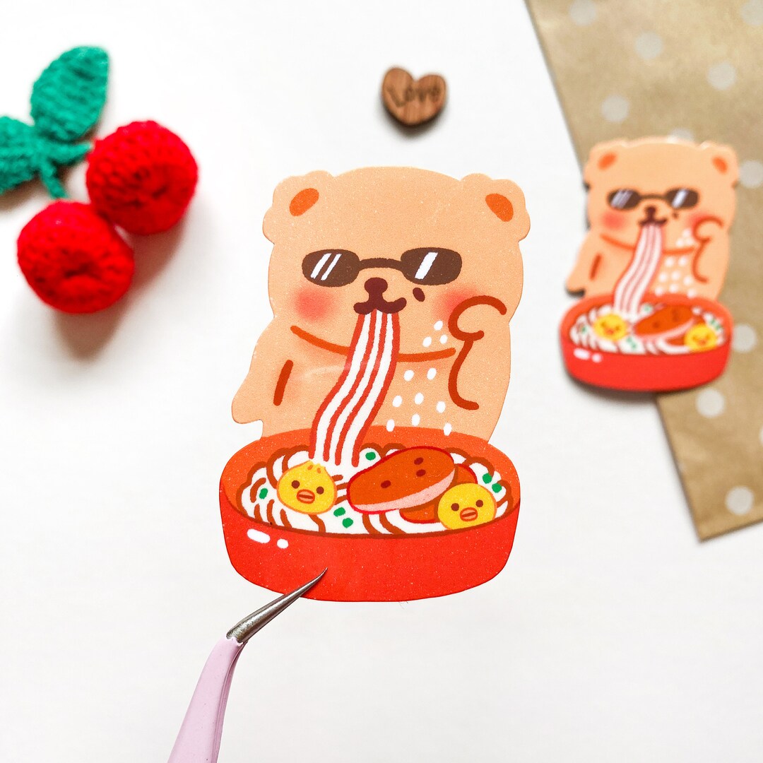 Salt Bear Vinyl Sticker / Kawaii, Cute, Aesthetic, Korean, Asian ...