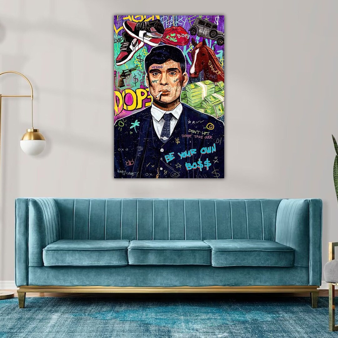 Mafia Graffiti - Thomas 'tommy' Shelby Wall Art: A Stylish Tribute to ...
