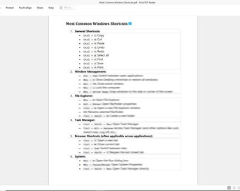 Excel for Windows PC Cheat Sheet Reference Guide Shortcut No-residue ...