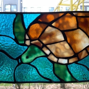 Stained Glass Sea Turtle-made to Order - Etsy