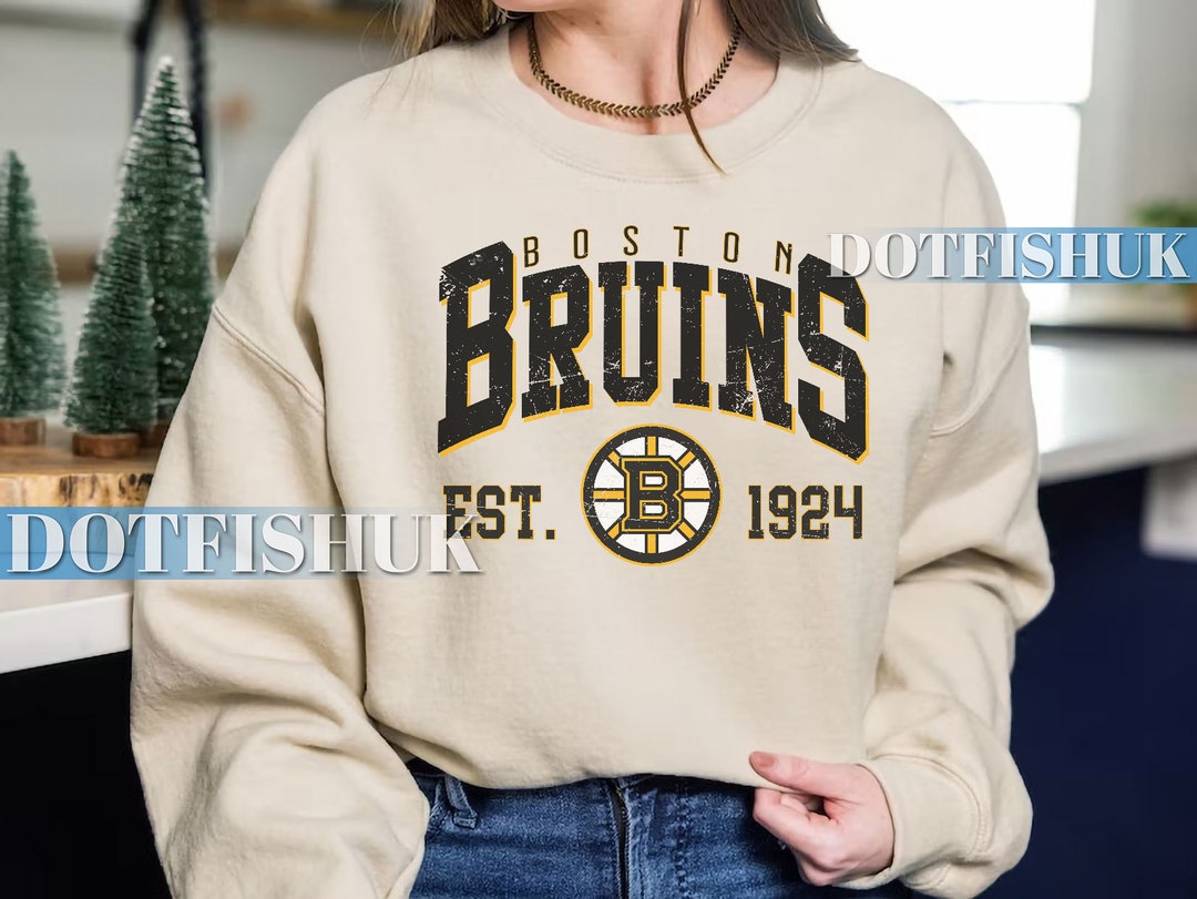 Vintage Boston Bruins Sweatshirt 90s Boston Hockey - Etsy