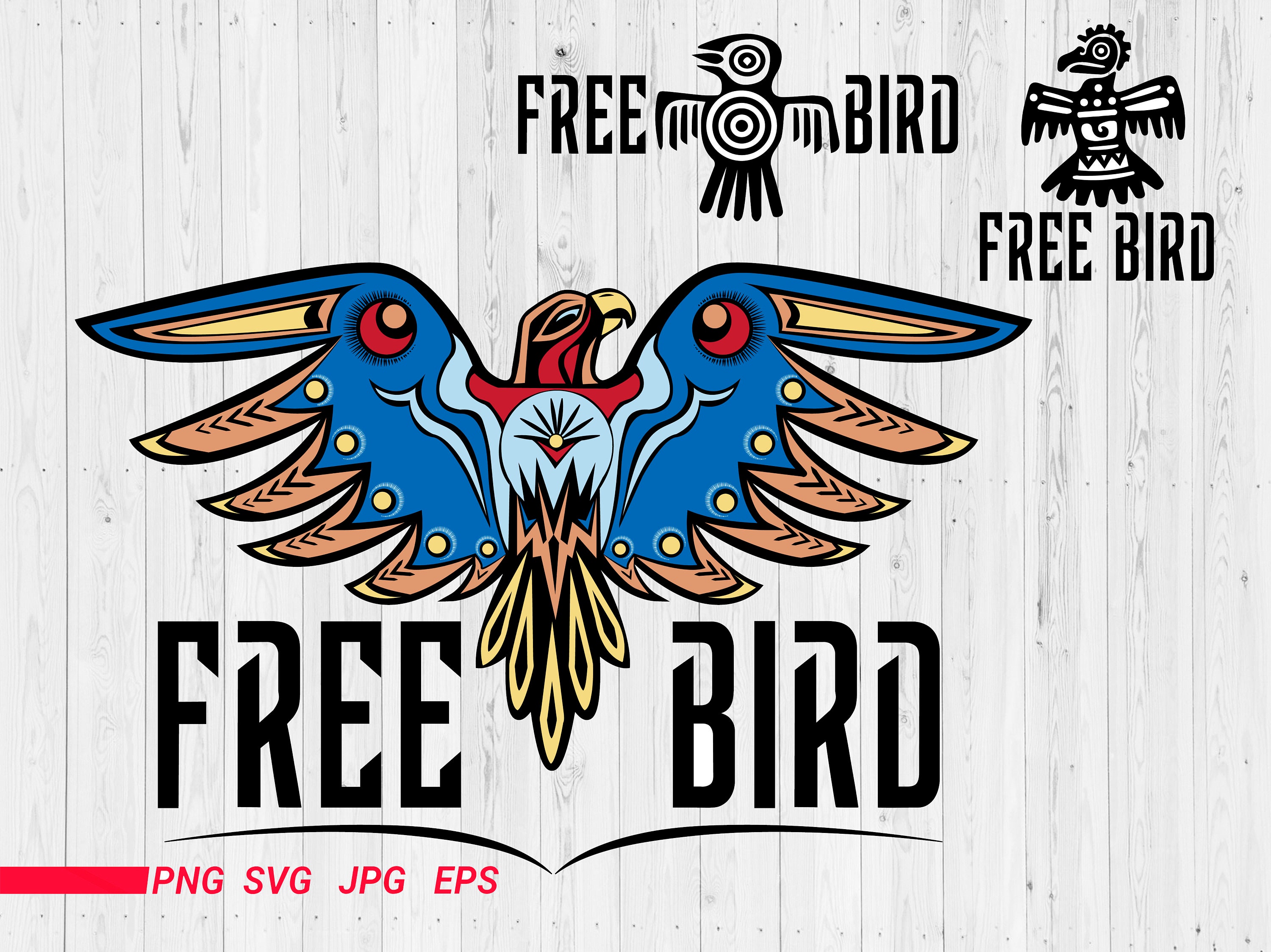 Aztec Free Bird SVG Png Boho vintage estilo Png nativo | Etsy