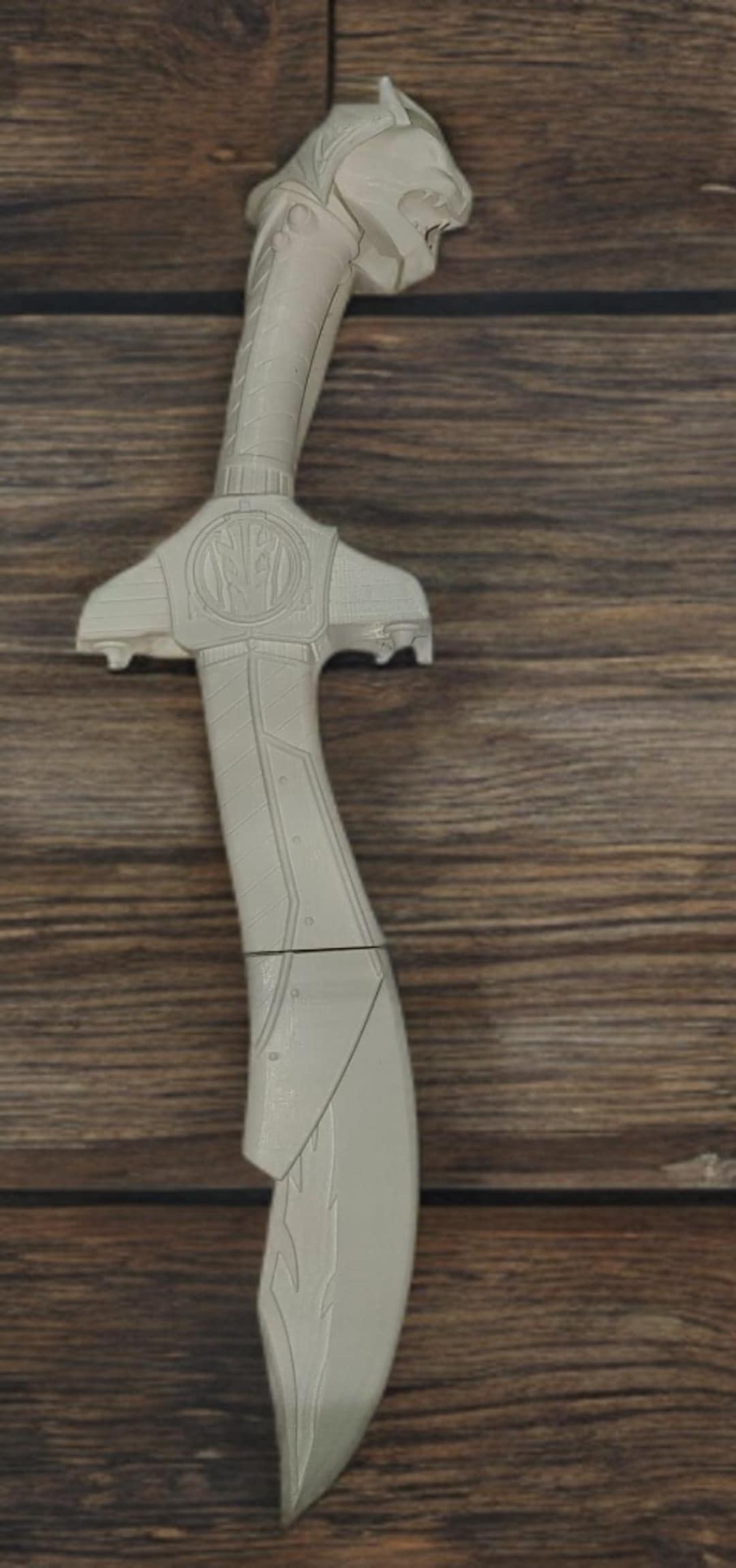 Mighty Morphin Power Ranger White Ranger Saba Sword Replica Kit 3D ...