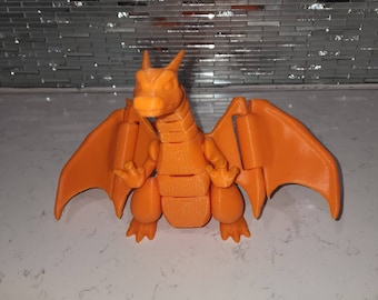 3d Printed Articulated Charizard - Etsy