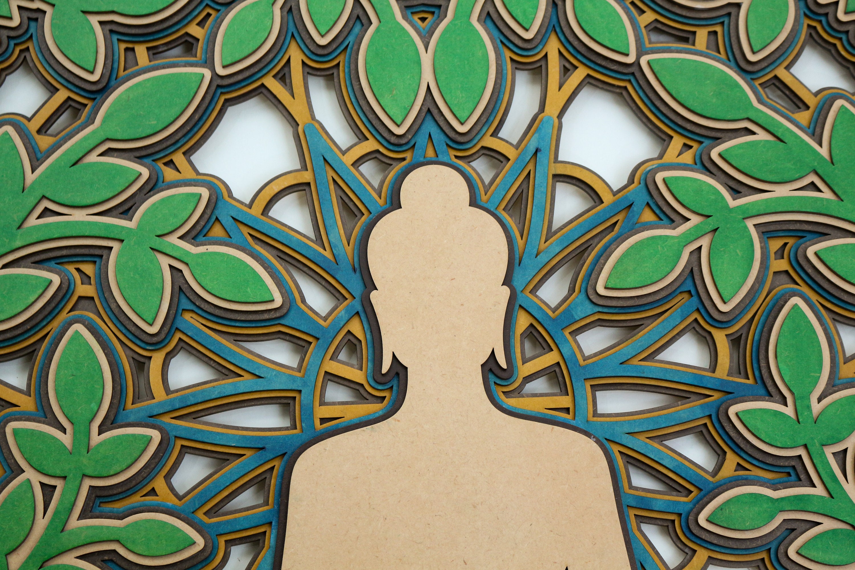 Wooden Bodhi Tree Buddha Wooden Carving Art Piece Meditation - Etsy