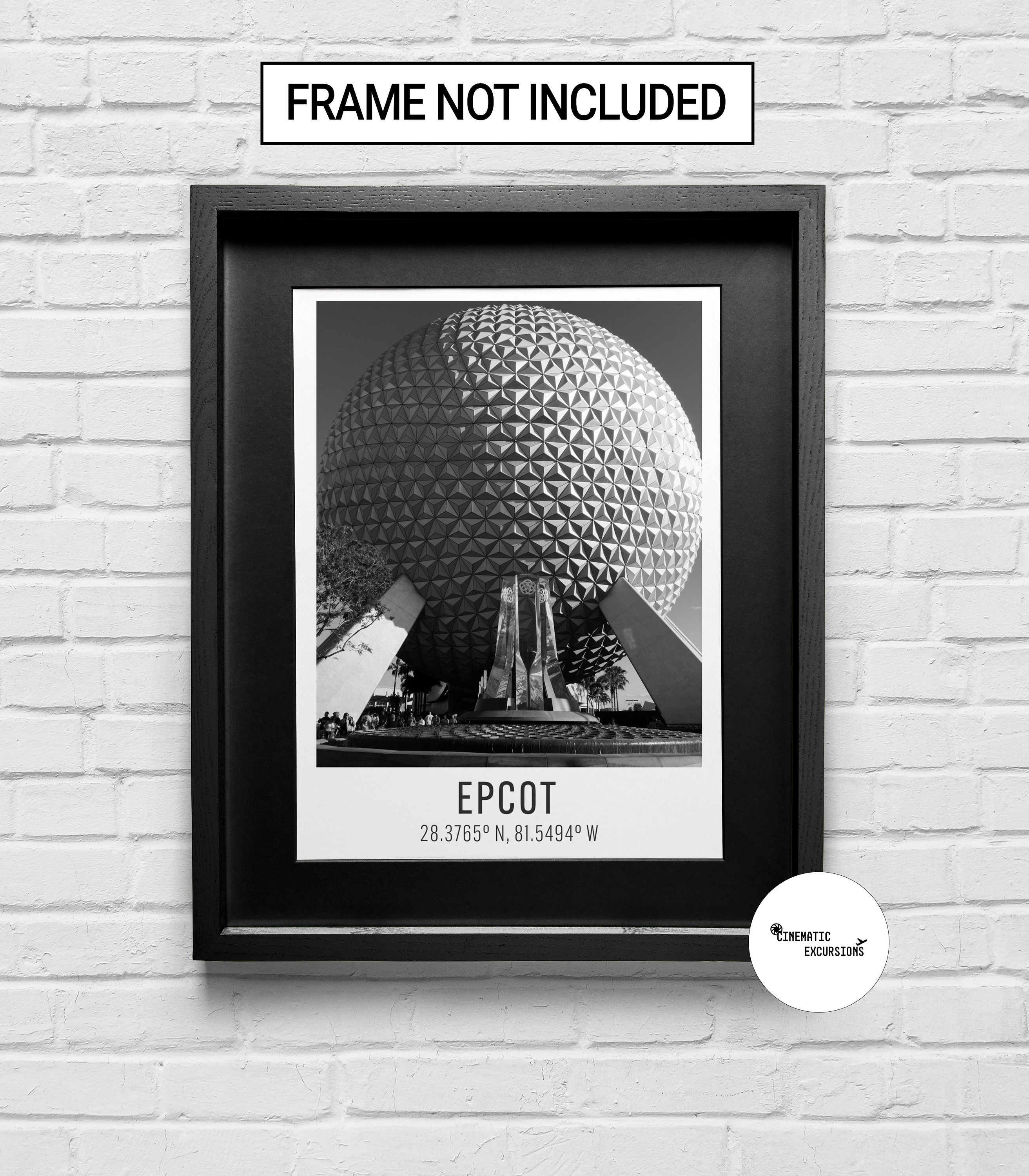 WDW Travel Print | WDW Poster | Spaceship Earth | Wall Art | Travel ...