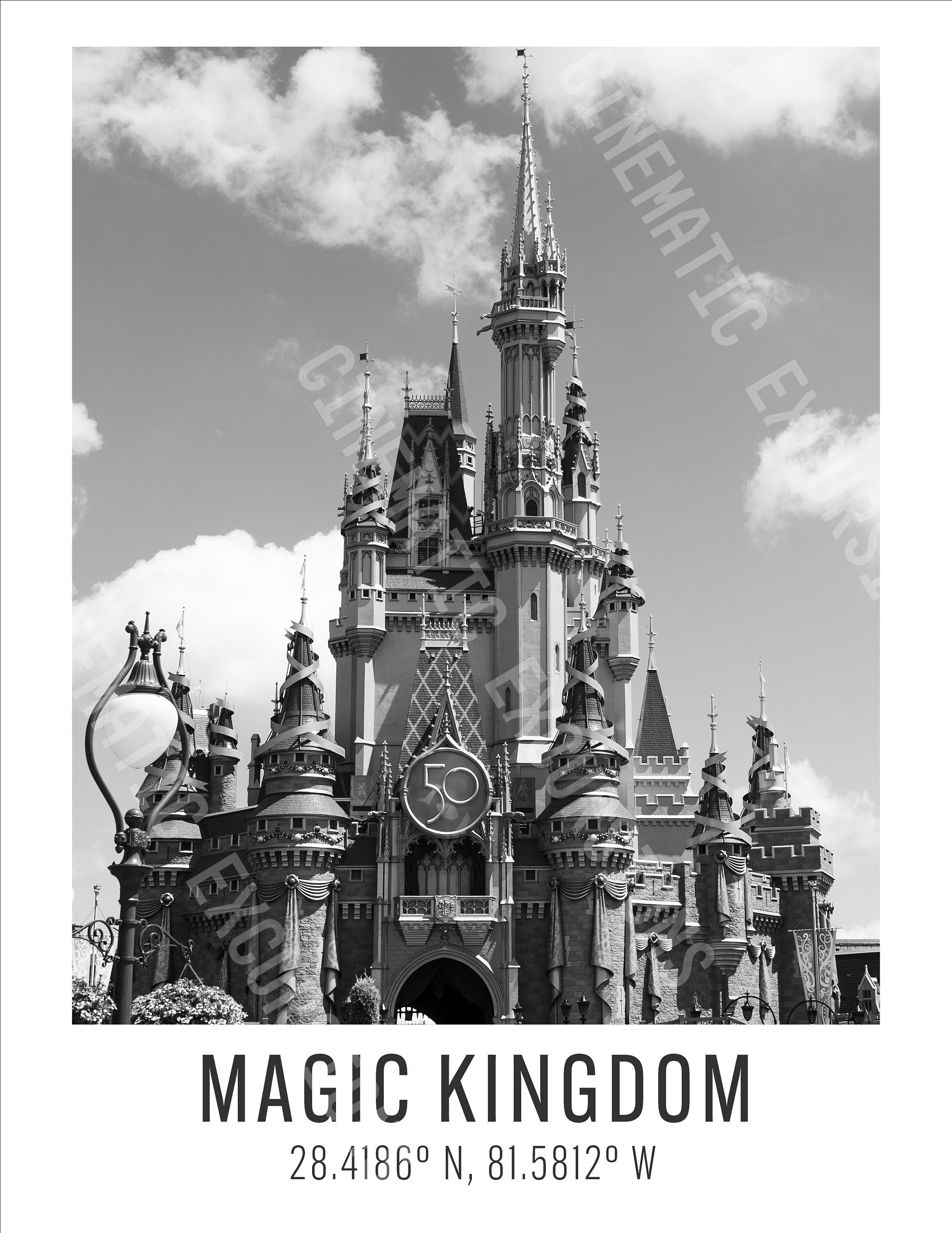Magic Castle Poster | WDW Art | WDW Wall Art | Decor - Etsy
