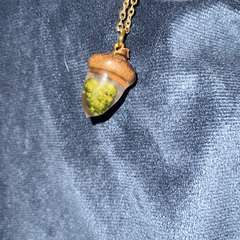 Resin Acorn Necklace - Etsy