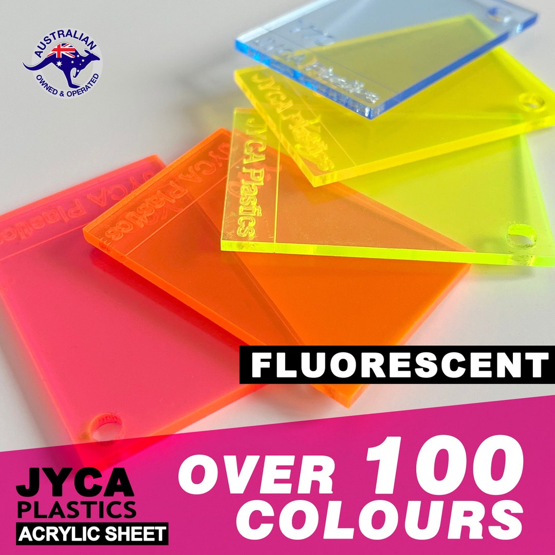 FLUORESCENT COLOUR Acrylic Sheet Colour Tinted Perspex Sheet Panel 【multiple Colour Options ...