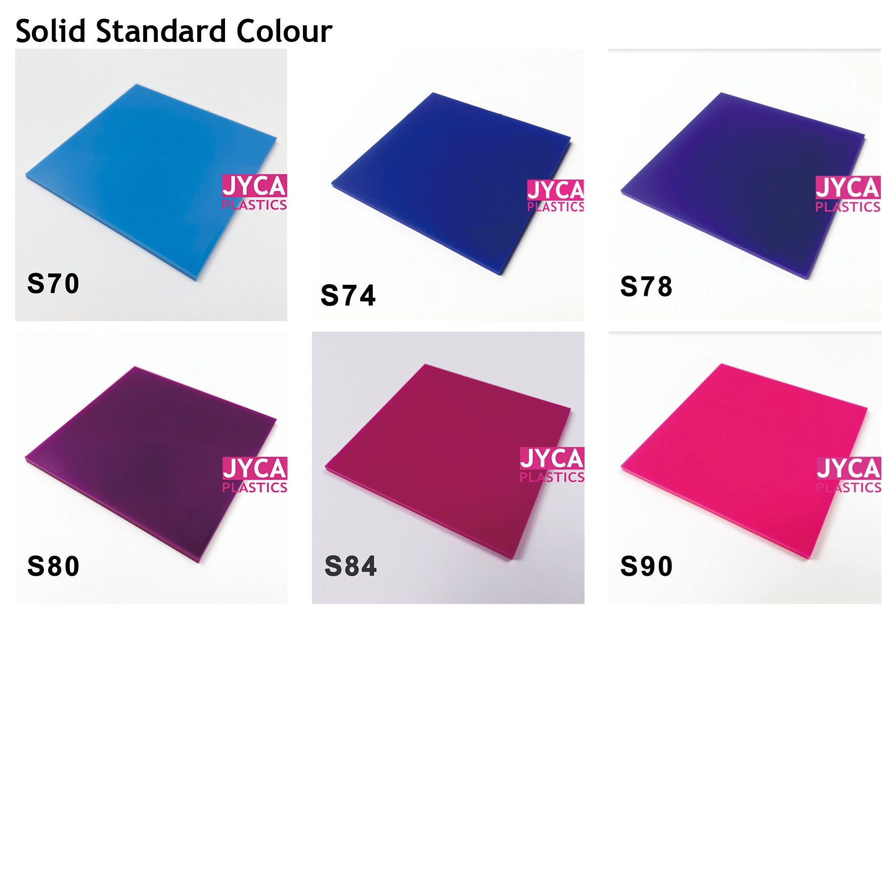 SOLID COLOUR Acrylic Sheet Perspex Sheet Panel 【massive Colour Options ...