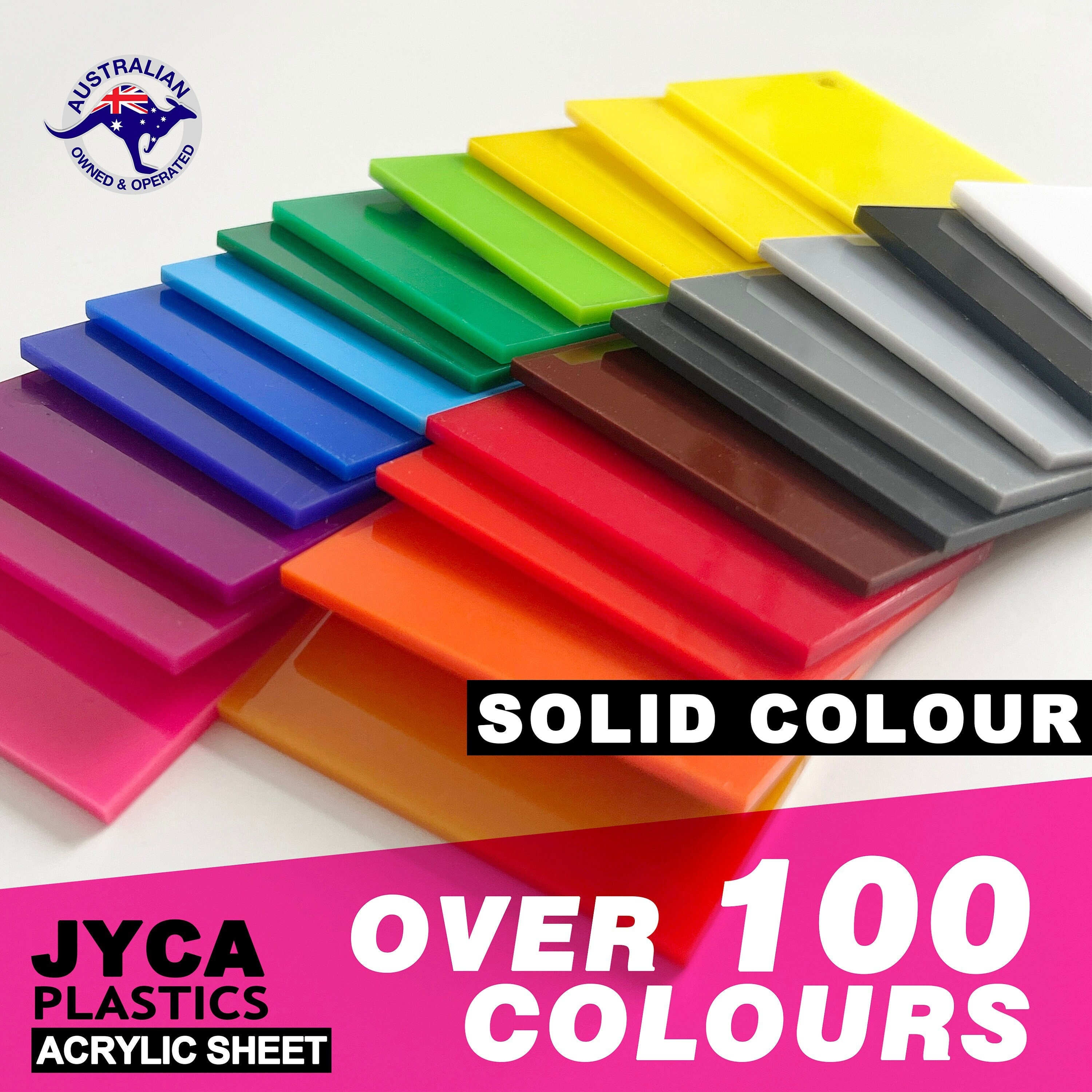 SOLID COLOUR Acrylic Sheet Perspex Sheet Panel 【massive Colour Options】 Free Post - Etsy Australia