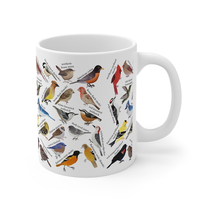 Bird Watching Mug - Northern Birds Ornithology 11oz Cup, Minnesota ...